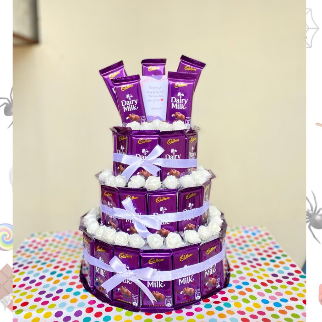 Dairy Milk Heart Bouquet - Chocolate Bouquet - Heart Bouquet ...