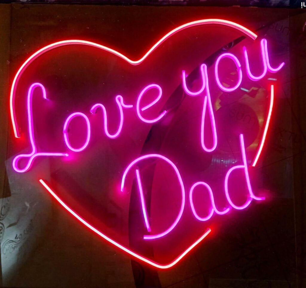 Love You Dad Neon Sign - Neon Sign Board - Neon Sign - VivaGifts