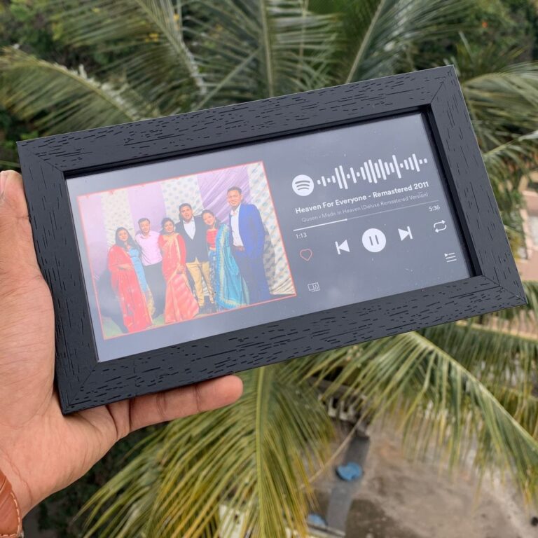 Spotify Frame With Photo And Spotify Song Code