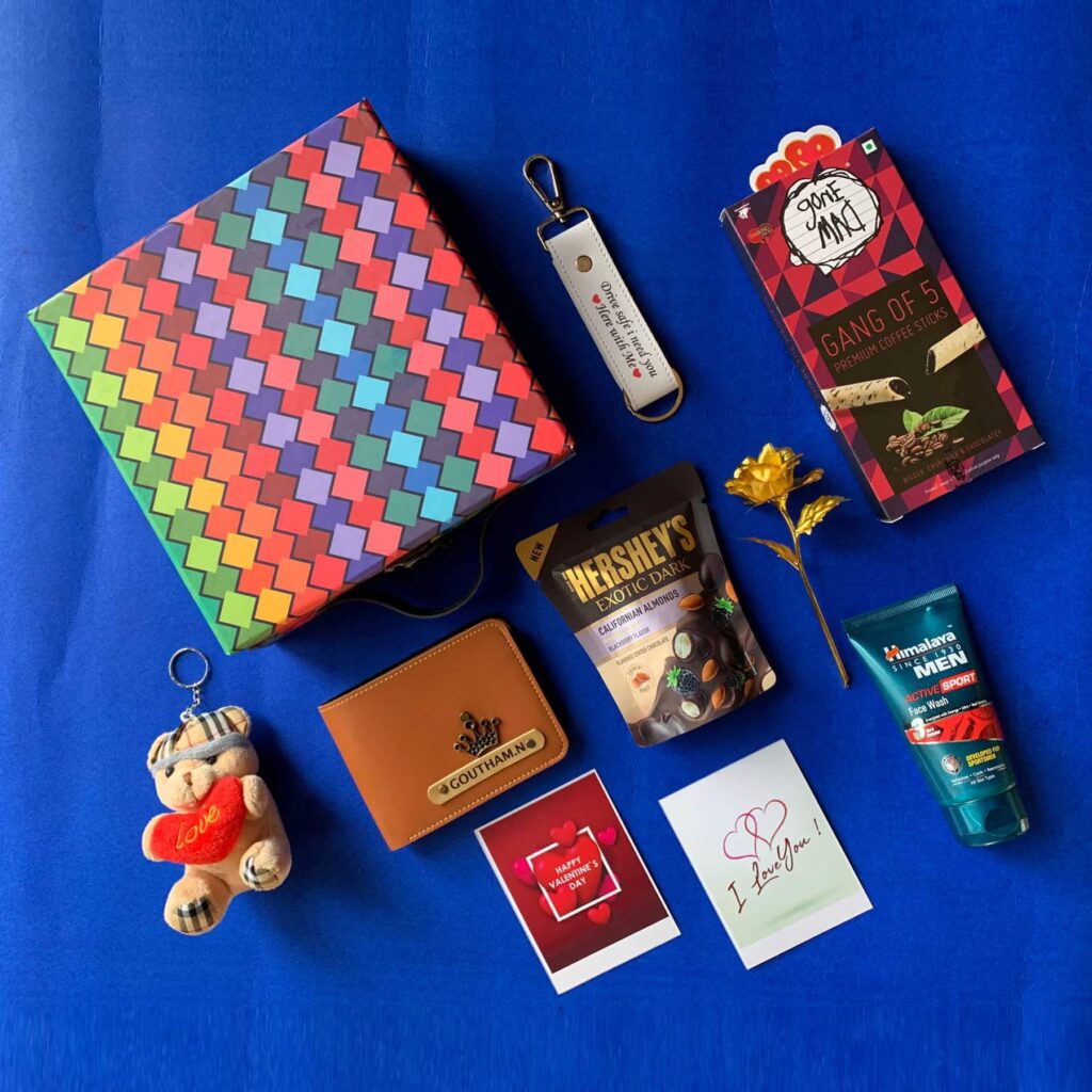 Premium Valentine Combo For Him - Personalized Wallet, Pen, Keychain ...