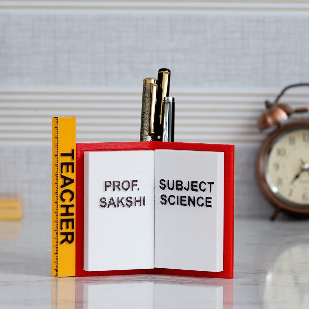 Teacher Pen Stand With Name - Personalized Pen Stand For Teacher ...