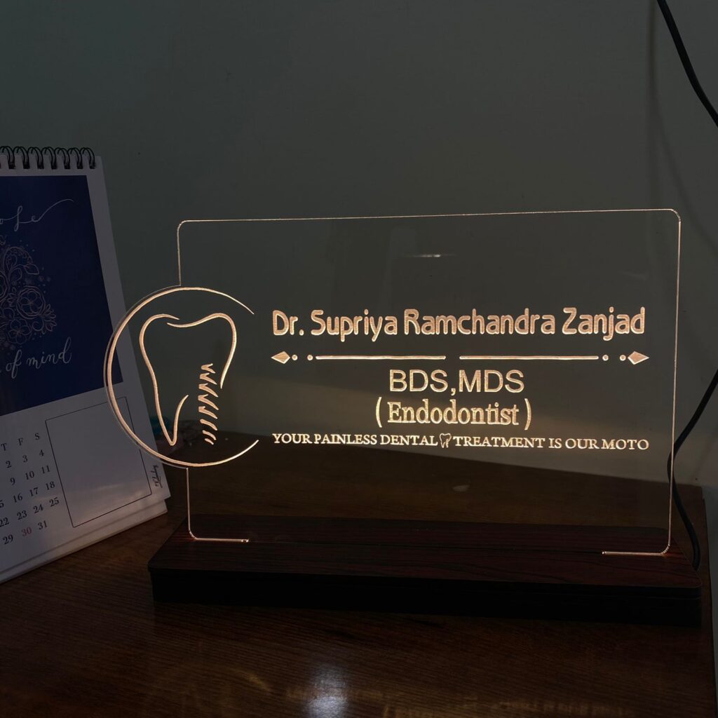 Best Gift For Doctors - Personalized LED Name Plate For Doctors ...