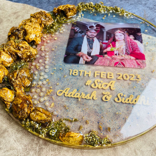 Wedding Varmala Preservation - 12 Inch Round Resin Frame - Wedding ...