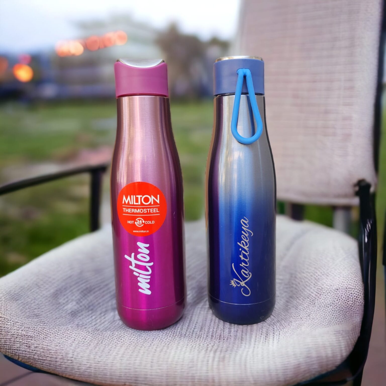 Milton Thermosteel Bottle - Personalized Metal Bottle - 550ML - Name ...