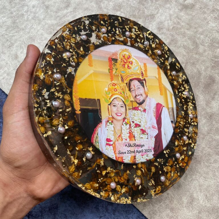 Wedding Varmala Preservation - Deep Cast Resin Frame - Wedding Resin ...
