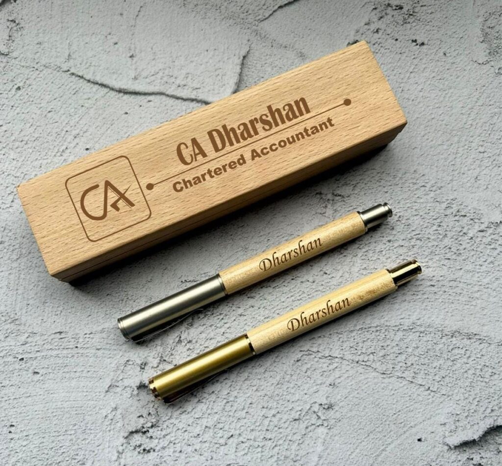 Gift For Chartered Accountant - Personalized Wooden Pen – Name Pen With ...