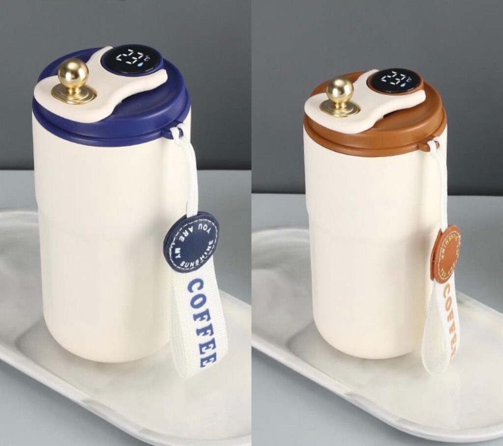 Personalized LED Travel Mug - Personalized Temperature Flask Bottle Mug ...