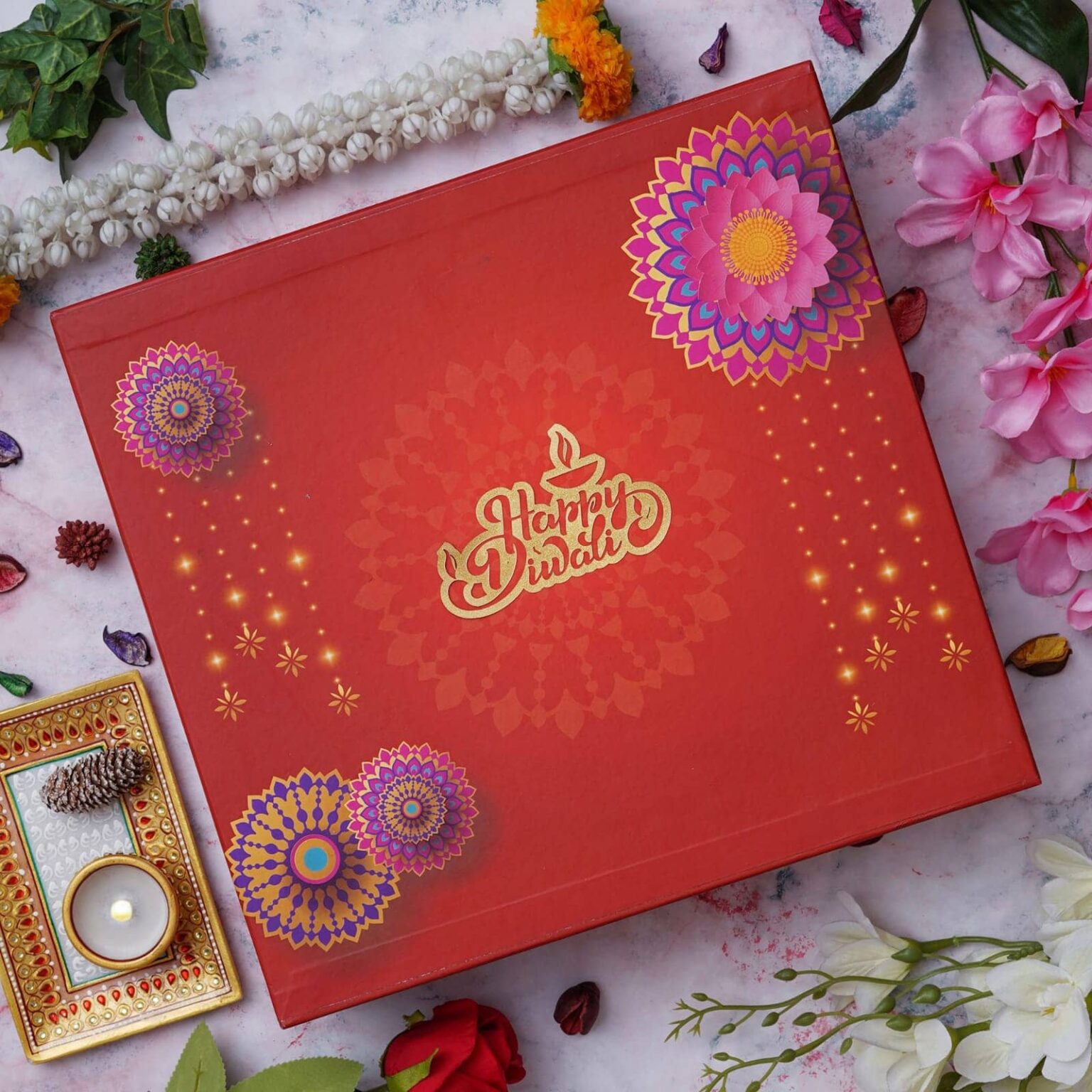 Diwali Gift For Employees - Diwali Gift Box Hamper - Dry Fruit Box For ...